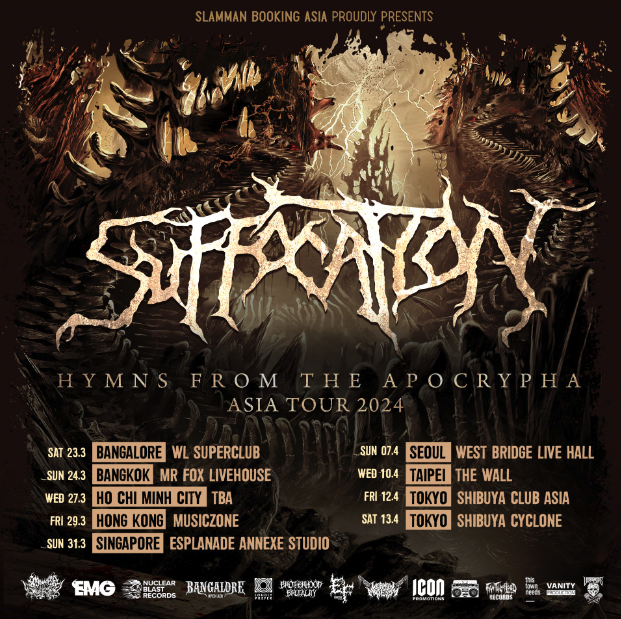 Suffocation - HYMNS FROM THE APOCRYPHA ASIA TOUR 2024 | Heavy Metal ...