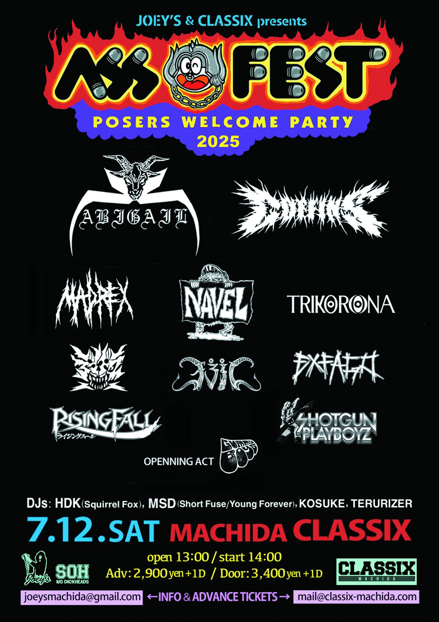 JOEY'S & CLASSIX presents ASS FEST 2025 | Heavy Metal Tour（ヘヴィメタルツアー）