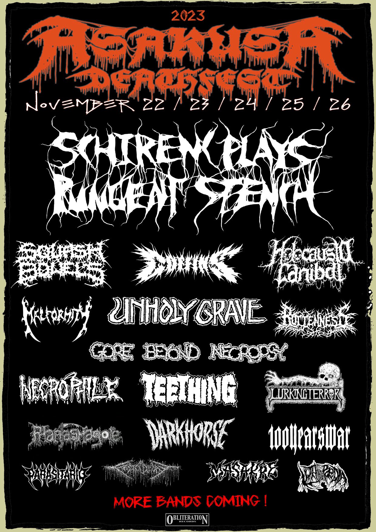 ASAKUSA DEATH FEST 2023 | Heavy Metal Tour（ヘヴィメタルツアー）